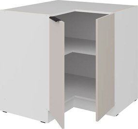 COMO | dolní skříňka 90x90 DN 2F rohová s policí | 90x90 cm | bílá/kašmír