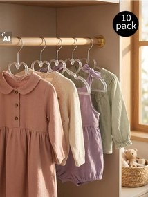 Sinsay - Ramínka s motivem srdce 10 pack - bílá