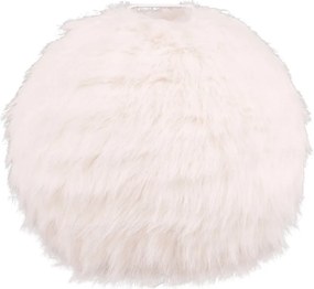 Krémová stolní lampa (výška 24 cm) Furry – Reality