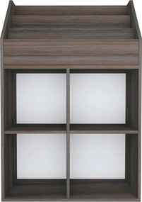Dětský regál na časopisy šedý dub sonoma 71x30x114 cm kompozit 339533