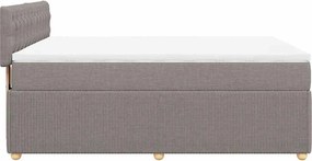 Box spring postel s matrací taupe 140x200 cm textil 3287490