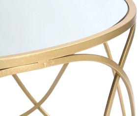 Designový konferenční stolek Ioviano 70 cm zlatý