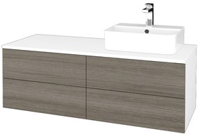 Dřevojas Koupelnová skříňka MODULE SZZ4 120 Varianta: J01 Organic / J01 Organic / Pravé