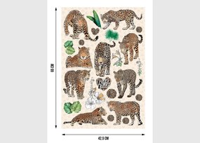 Samolepka na zeď Safari Leopardi | 42.5 x 65 cm | DSM3463