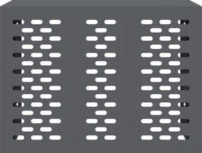 vidaXL Ochrana klimatizace Antracit 110 x 50 x 80 cm Ocel [865906]