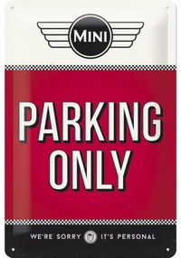 Postershop Plechová cedule - Mini Cooper Parking Only - 30x20 cm