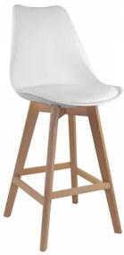 Barová židle plastová bílá Quatro 3162