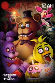 Plakát, Obraz - Five Nights At Freddys - 12 AM, (61 x 91.5 cm)