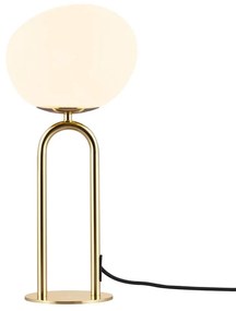 Mosazná stolní lampička NORDLUX Shapes s nepravidelným stínidlem