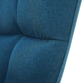Designové otočné křeslo, petrolejová / černá, KOMODO