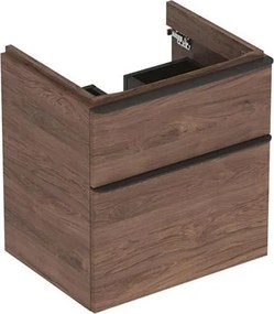 Geberit 500.352.JR.1 - Koup. skříňka pod umyv. Smyle Square 61,7x58,4 cm ořech