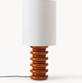 Velká stolní lampa's dřevěnou podstavou Nicolas