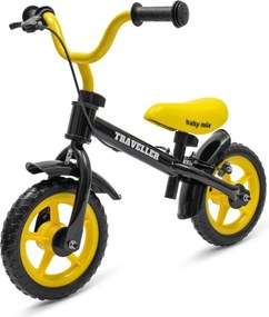 Dětské balanční kolo s brzdou Baby Mix Traveller černé