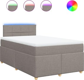 Box spring postel s matrací taupe 120x200 cm textil 3288951