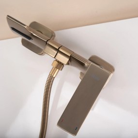 Rea Joe, vanová baterie s ruční sprchovou soupravou, zlatá matná, REA-B8992