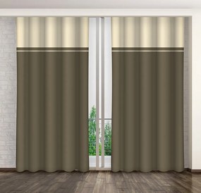 Elegantní závěs tmavší olivové barvy Délka: 250 cm