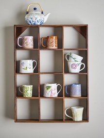 CREATIVE COLLECTION Dřevěná nástěnná police TILO hnědá 82065377
