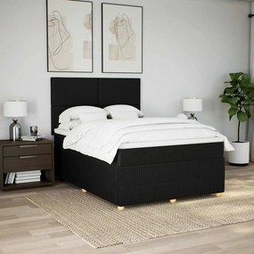 Box spring postel s matrací tmavě šedá 160x200 cm textil 3292101