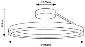 Rabalux ISAURE LED stropní svítidlo 71302