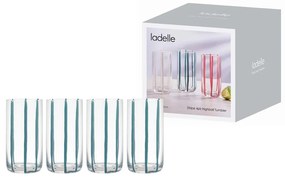 Sklenice v sadě 4 ks 450 ml Stripe – Ladelle