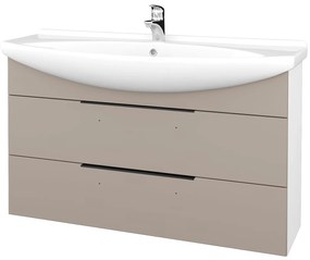 Dřevojas Koupelnová skříň TAKE IT SZZ2 120 Varianta: N01 Bílá lesk / Úchytka T06 / D16 Beton tmavý