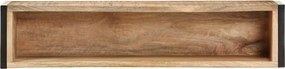 Truhlík 90 x 20 x 68 cm hrubé mangovníkové dřevo 321938