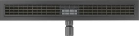 Mexen Flat M33 nerezový sprchový žlab 50 cm, černá, 1733050-15