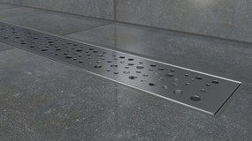 B-DRAINWELL 90 Chrom Odtokový podlahový žlab, bublinky