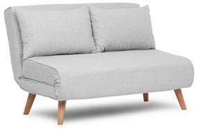 Hanah Home Rozkládací dvoumístná pohovka FOLDE šedá 120 cm