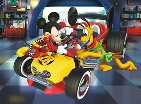 Trefl - Puzzle - Mickey Mouse: Příprava na závod / 20 dílků / 22 x 16