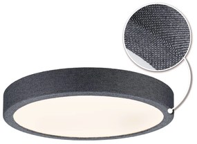 Paulmann 71053 Cosara, textilní stropní svítidlo s korónou, 15W LED 3000K, průměr 30cm, tmavě šedá, IP44