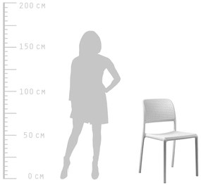 OnaDnes -20% Nardi Antracitově šedá plastová zahradní židle Bora