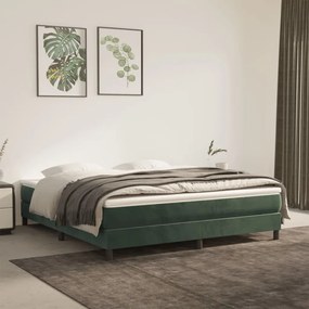 Rám postele tmavě zelený 180 x 200 cm samet,  3120787