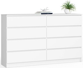 Komoda K160 8SZ bílá