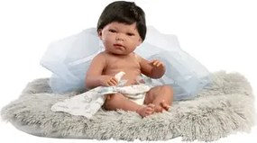 Llorens 73803 NEW BORN CHLAPEČEK - realistická panenka miminko s celov