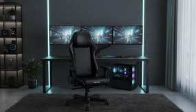 Herní židle DXRacer MASTER - černá kůže z mikrovlákna