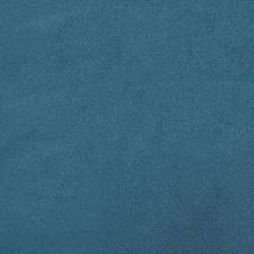 Petromila Rozkládací pohovka ve tvaru L modrá 255 x 140 x 70 cm samet