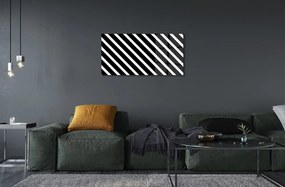 Obraz na skle zebra pruhy 120x60 cm