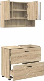 Sada koupelnového nábytku 2 ks Sonoma dub 76,5 x 35 x 64 cm 3393015