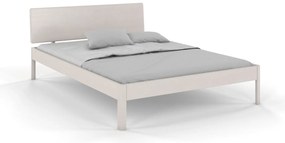 Dřevěná postel Visby AMMER z borovice / 120x200 cm, bílá barva