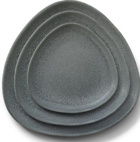 Snídaňové talíře Ro Collection No.34 tmavě šedé 2 ks
