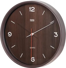 Nástěnné hodiny TEESA TSA0048DB 30cm, imitace tmavé dřevo