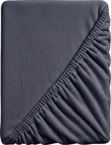 Prostěradlo mikroplyš SOFT 180x200 cm antracitově šedé