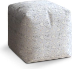 Sablio Taburet Cube Letadla mezi mraky - 60x60x60 cm