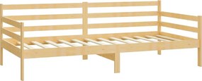vidaXL Denní postel s matrací 90 x 200 cm masivní borové dřevo [3083579] Barva: Černá