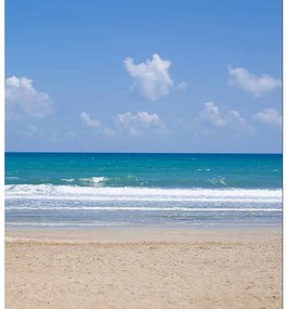 Třídílná vliesová fototapeta Prázdná pláž, rozměr 225x250cm, MS-3-0210