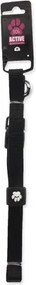 ACTIVE DOG Vodítko Premium M černé 2x120 cm / Nylon / Šířka 2 cm / Dél