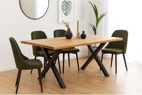 Jídelní stůl v dekoru dubu 90x160 cm Kora – Bonami Essentials