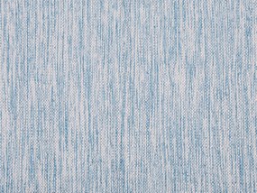 Světle modrý bavlněný koberec 140x200 cm DERINCE Beliani