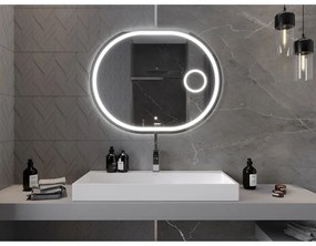 Mexen Umba, LED koupelnové zrcadlo s podsvícením a kosmetickým zrcadlem 100 x 80 cm, 6000K, ochrana proti zamlžování, 9822-100-080-611-00